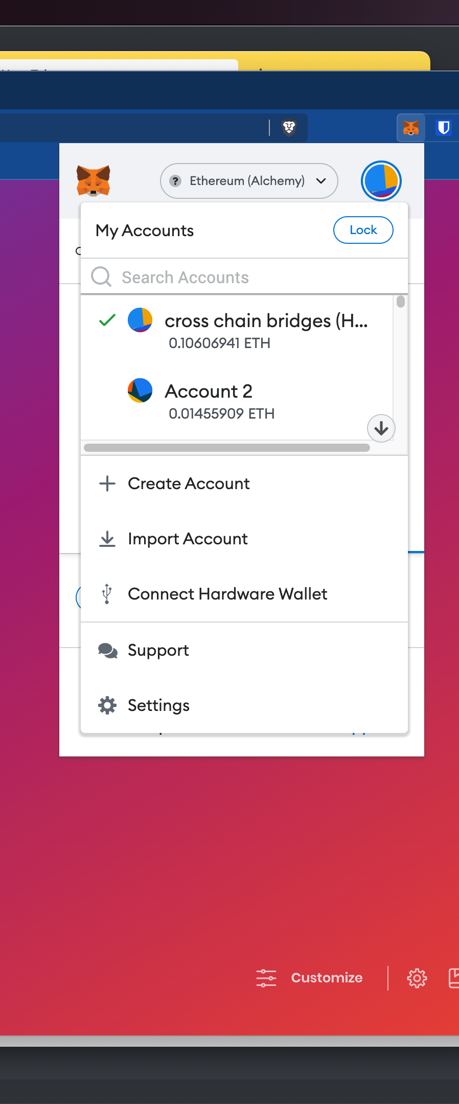 Expand Scroll Area In Account Menu · Issue 15298 · Metamask Metamask