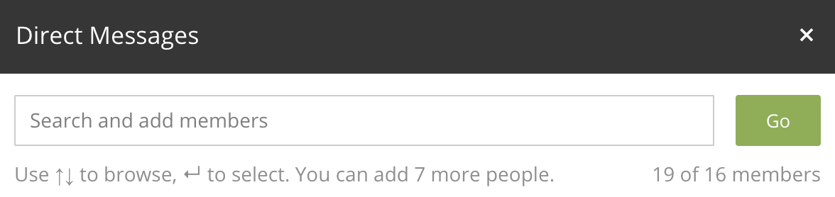 Inconsistent Member Counts In Direct Message Member Selection · Issue 12206 · Mattermost