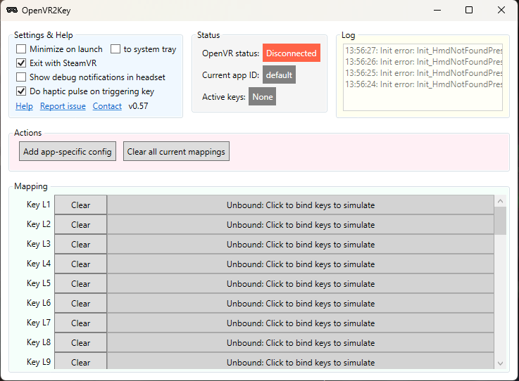 Vr2key active keys says "unblocked" · Issue #76 · BOLL7708/OpenVR2Key · GitHub