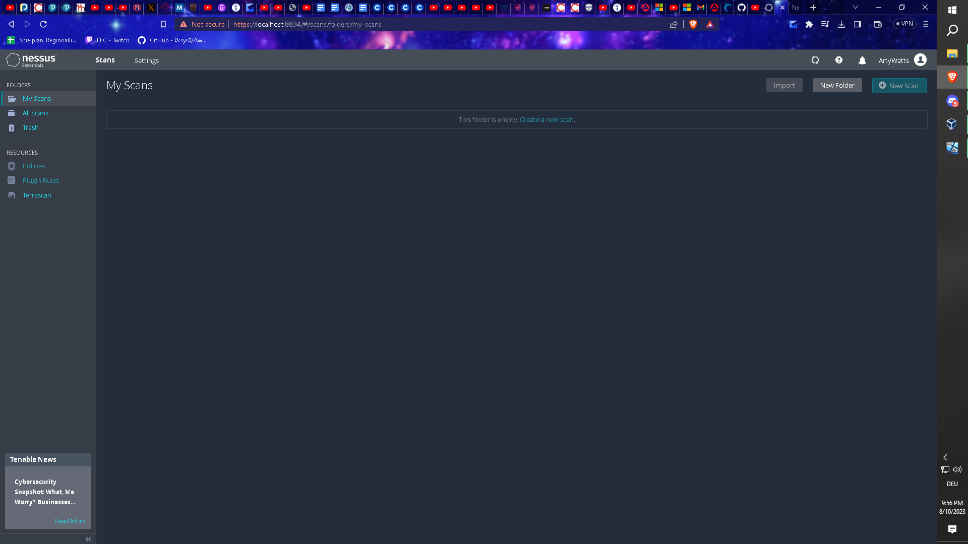GitHub - ArtyWatts/Nessus-Vulnerability-Scanning