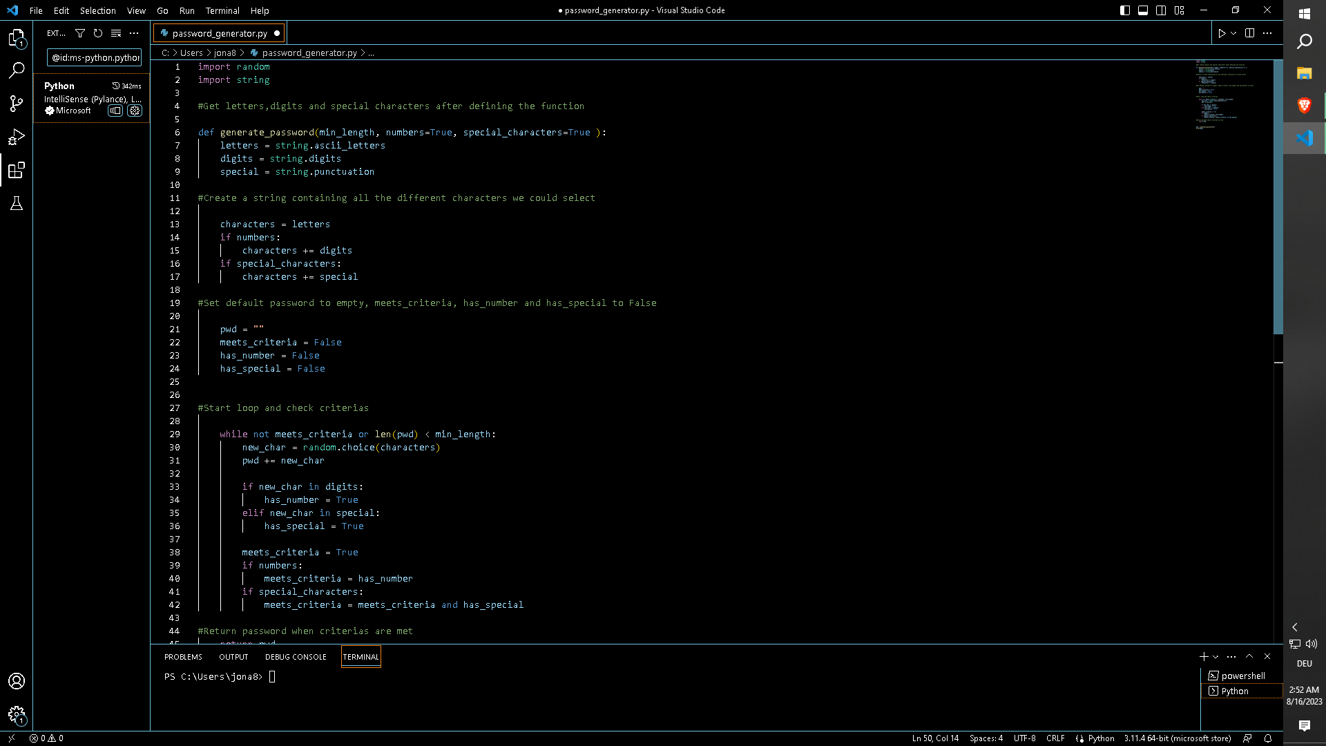 GitHub - ArtyWatts/SimplePasswordGenerator