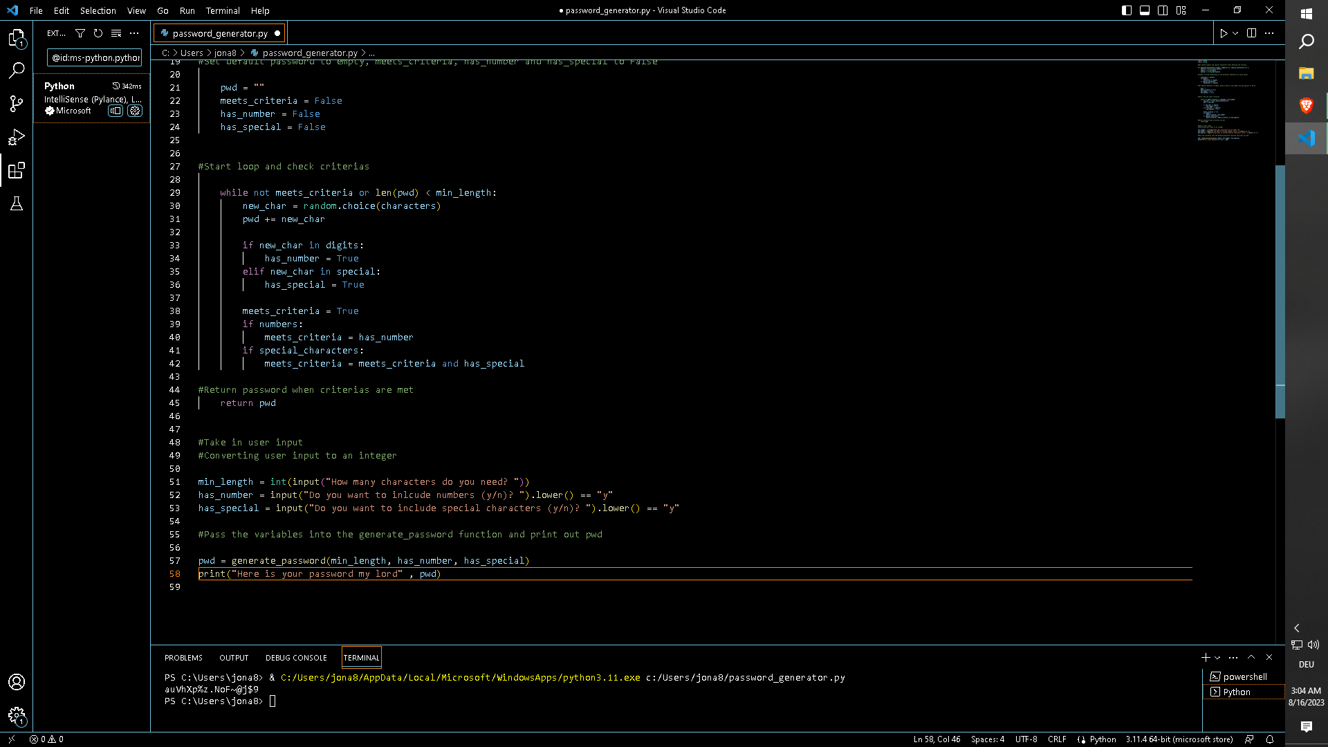 GitHub - ArtyWatts/SimplePasswordGenerator