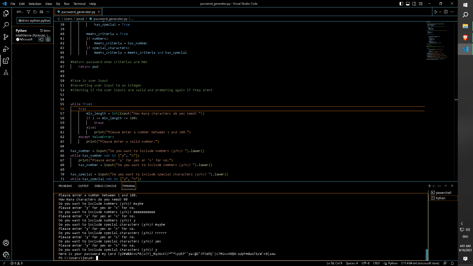 GitHub - ArtyWatts/SimplePasswordGenerator