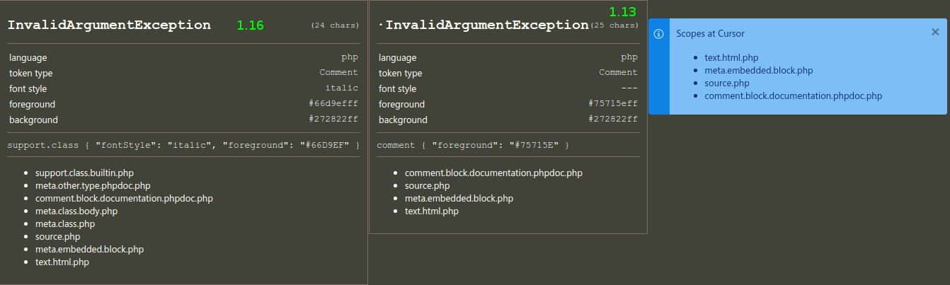 Monokai PHP Syntax Highlighting Broken on New Release · Issue #30500 · microsoft/vscode · GitHub