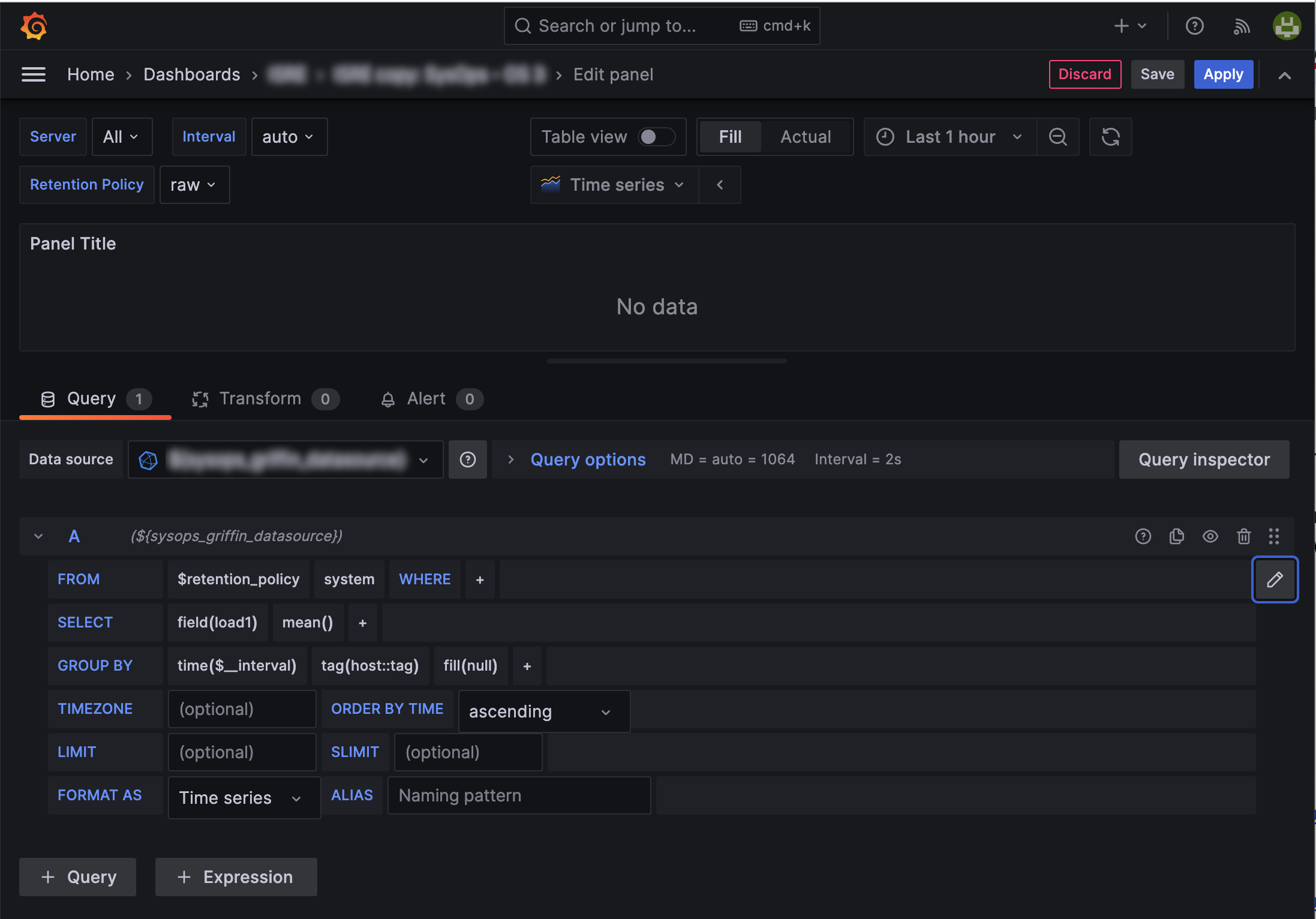 Dashboard: Visual editor does not use selected variable · Issue #76087 · grafana/grafana · GitHub