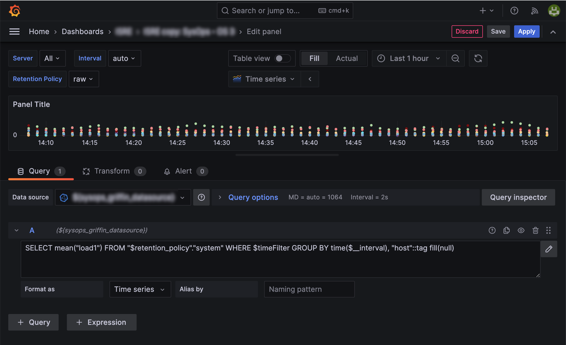 Dashboard: Visual editor does not use selected variable · Issue #76087 · grafana/grafana · GitHub