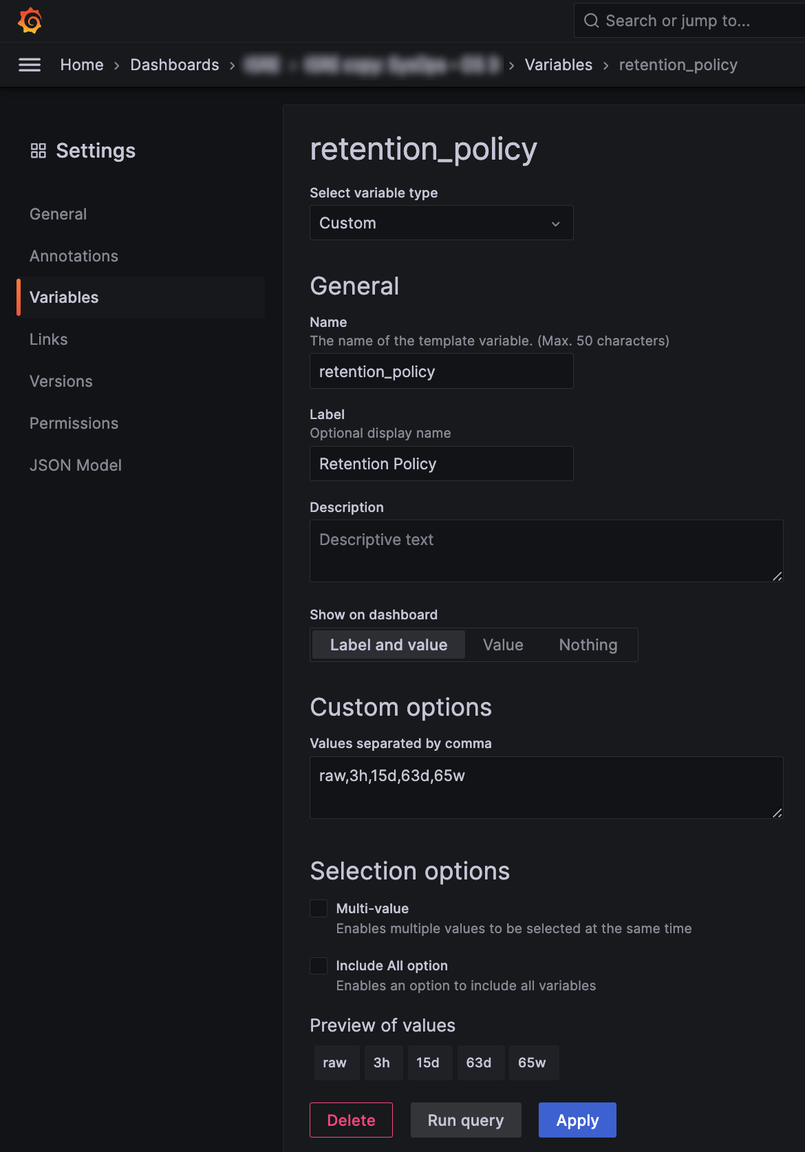 Dashboard Visual Editor Does Not Use Selected Variable · Issue 76087 · Grafanagrafana · Github 
