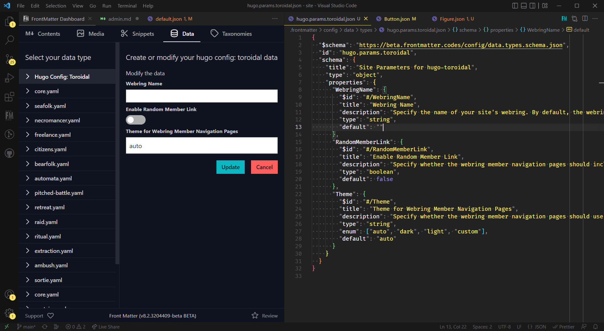 Enhancement: Display description for all input fields · Issue #441 · estruyf/vscode-front-matter ...