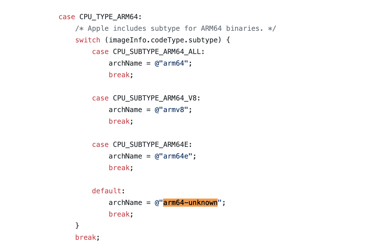 CPU architecture is detected as "arm64-unknown" on iOS 14 · Issue #133 · microsoft ...