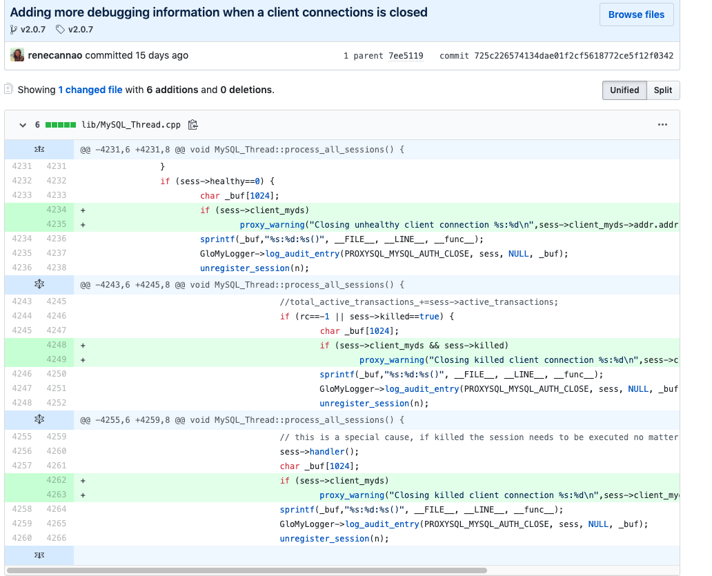 Closing unhealthy client connection ? · Issue #2293 · sysown/proxysql · GitHub