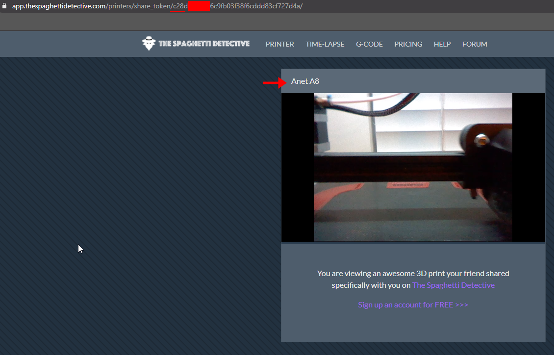 Disabling feed sharing does not delete URL to previous feed · Issue #347 · TheSpaghettiDetective ...