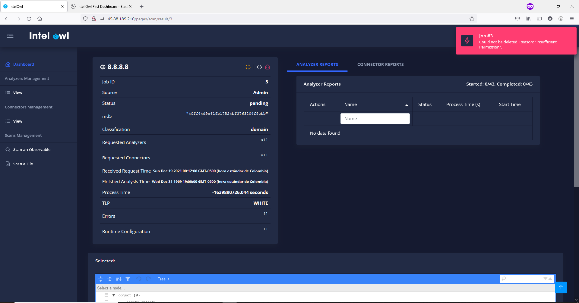 Http failure response for · Issue #808 · intelowlproject/IntelOwl · GitHub