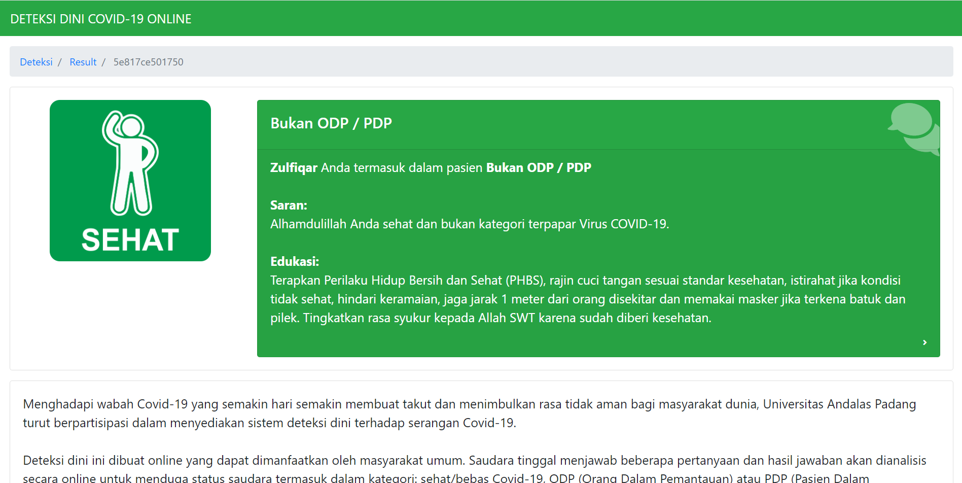 GitHub - t4m1n/covid_deteksi: Aplikasi sederhana untuk deteksi dini Covid-19