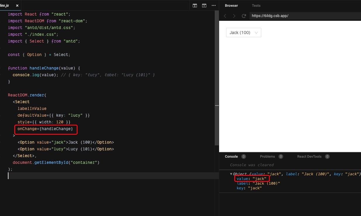 When set LabelInValue in Select，typeof Select value exchange to {label ...