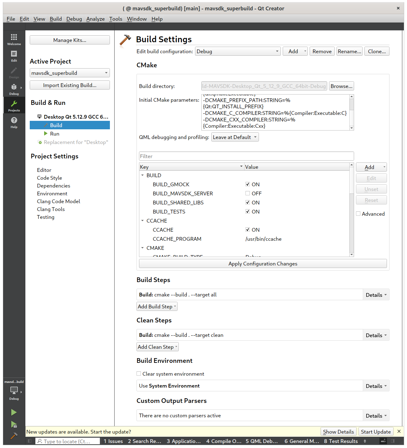 Best way to work with qtcreator? · Issue #1458 · mavlink/MAVSDK · GitHub