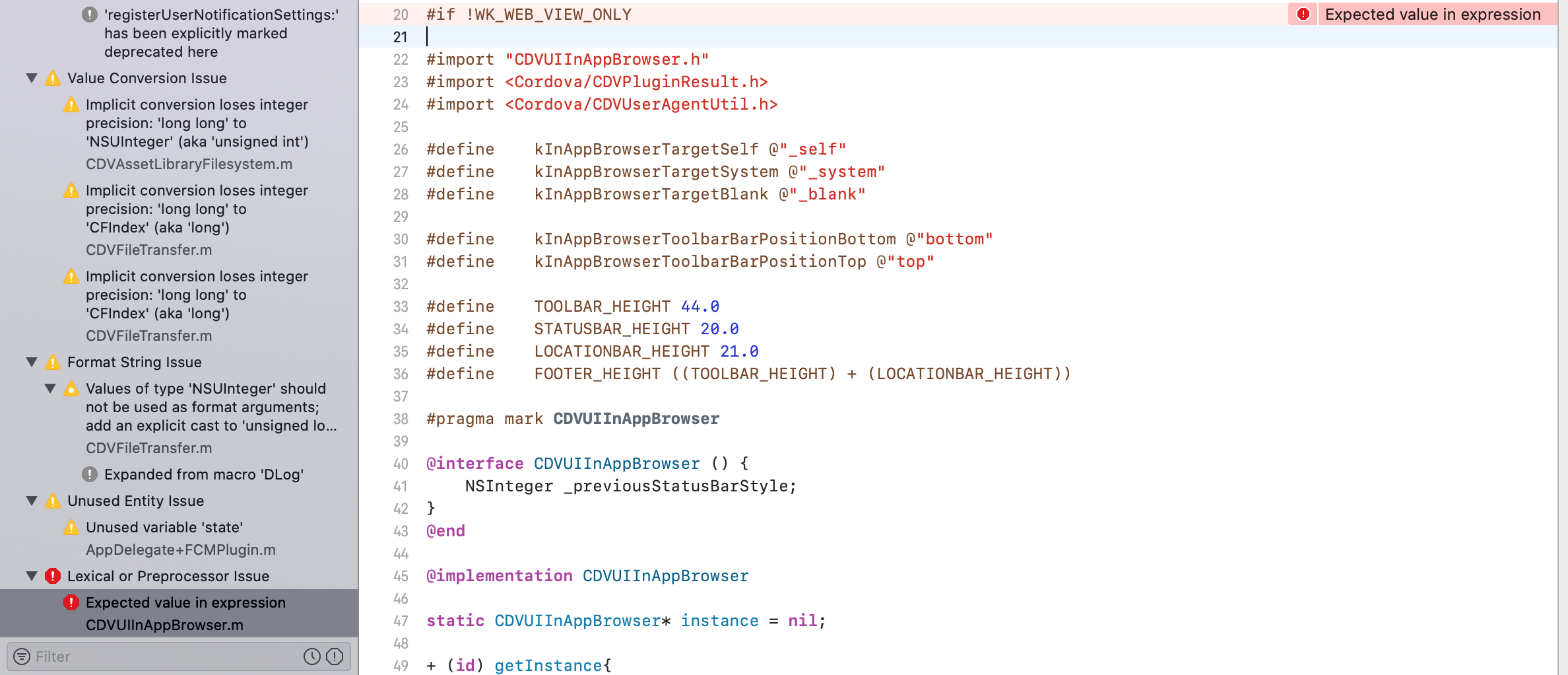 WK_WEB_VIEW_ONLY not working (Expected value in expression) · Issue #703 · apache/cordova-plugin ...