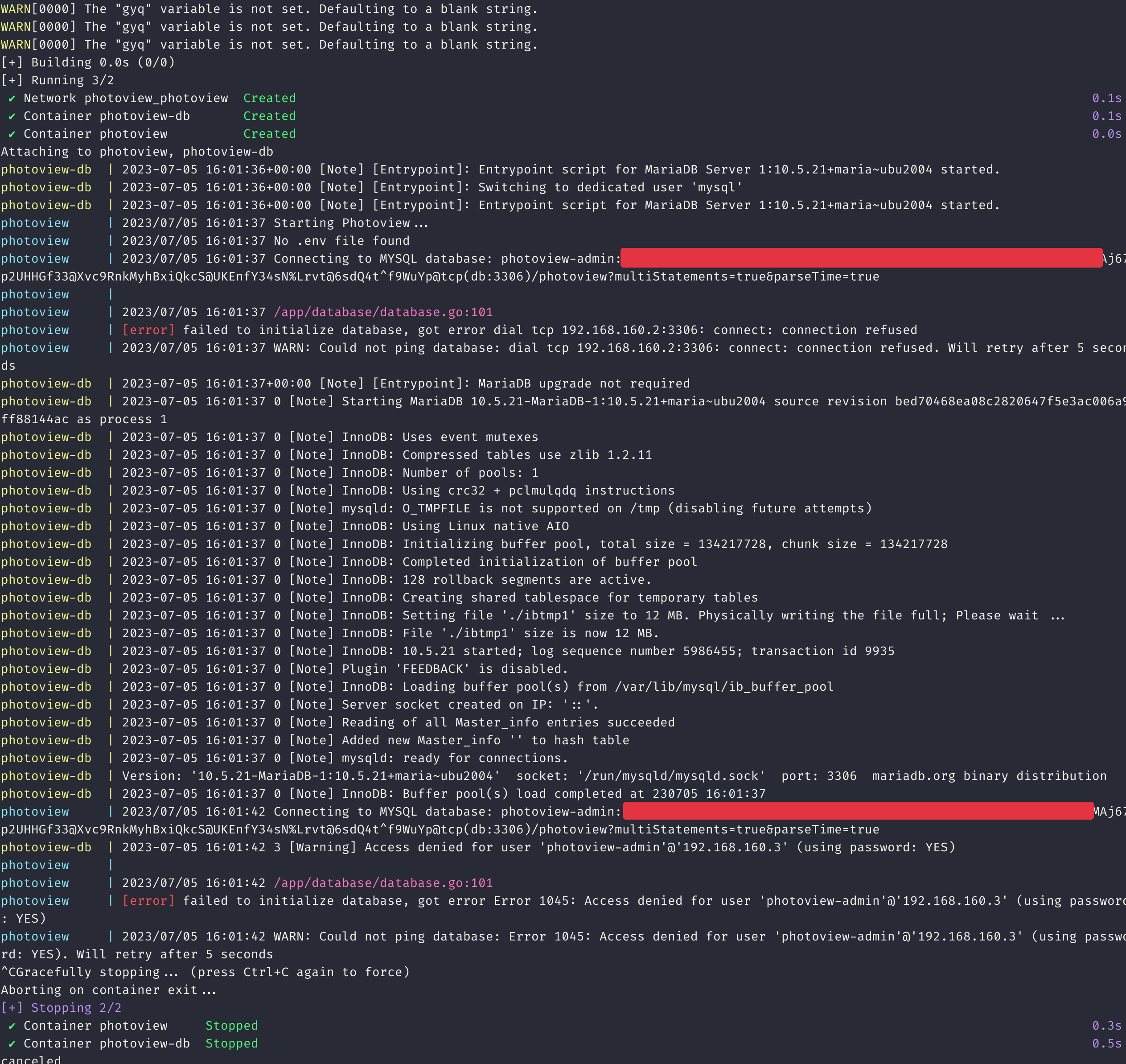 Errors in Photoview image · Issue #862 · photoview/photoview · GitHub