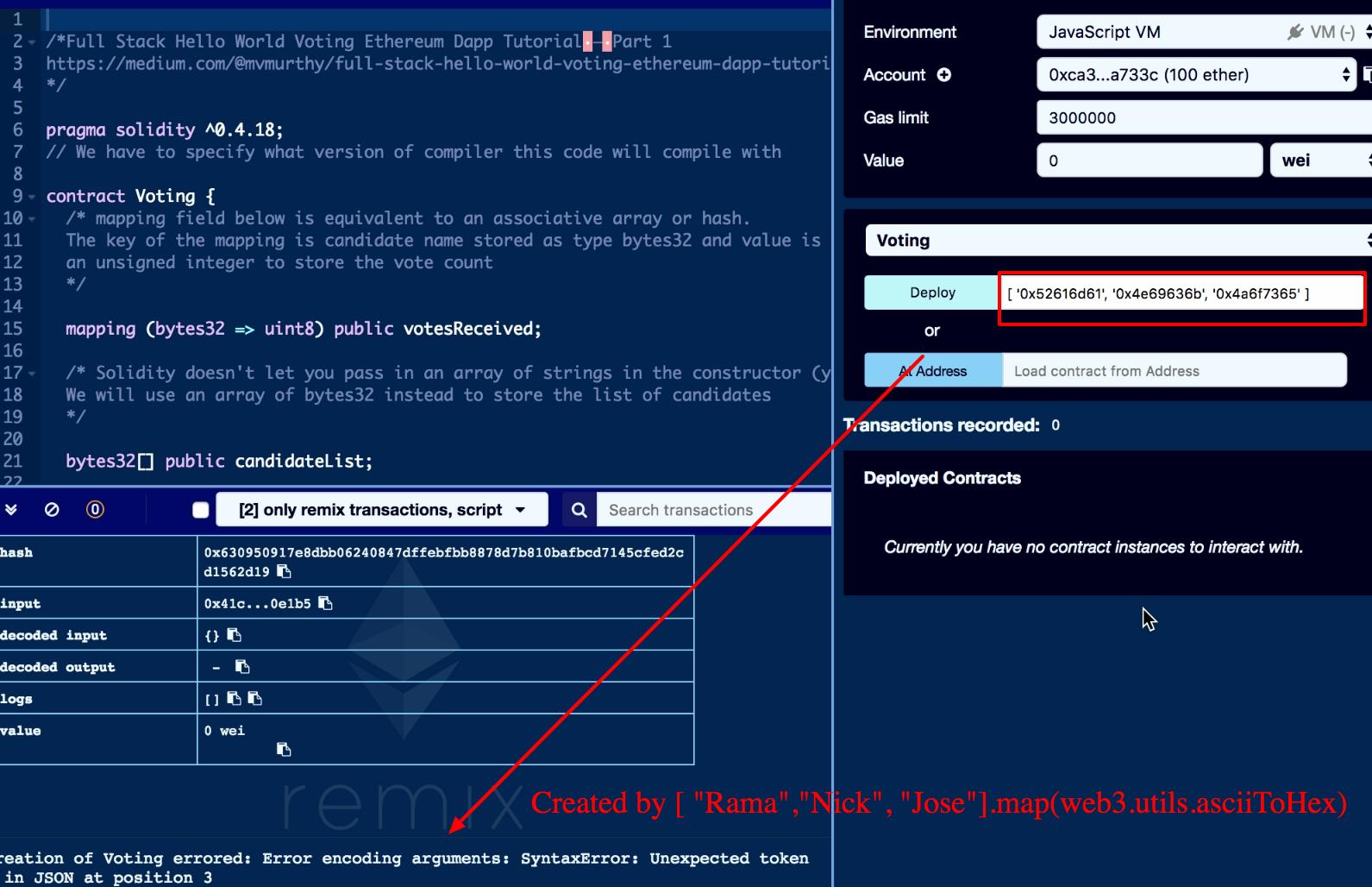 web3.utils.stringToHex() returning single quotes strings - breaks ...