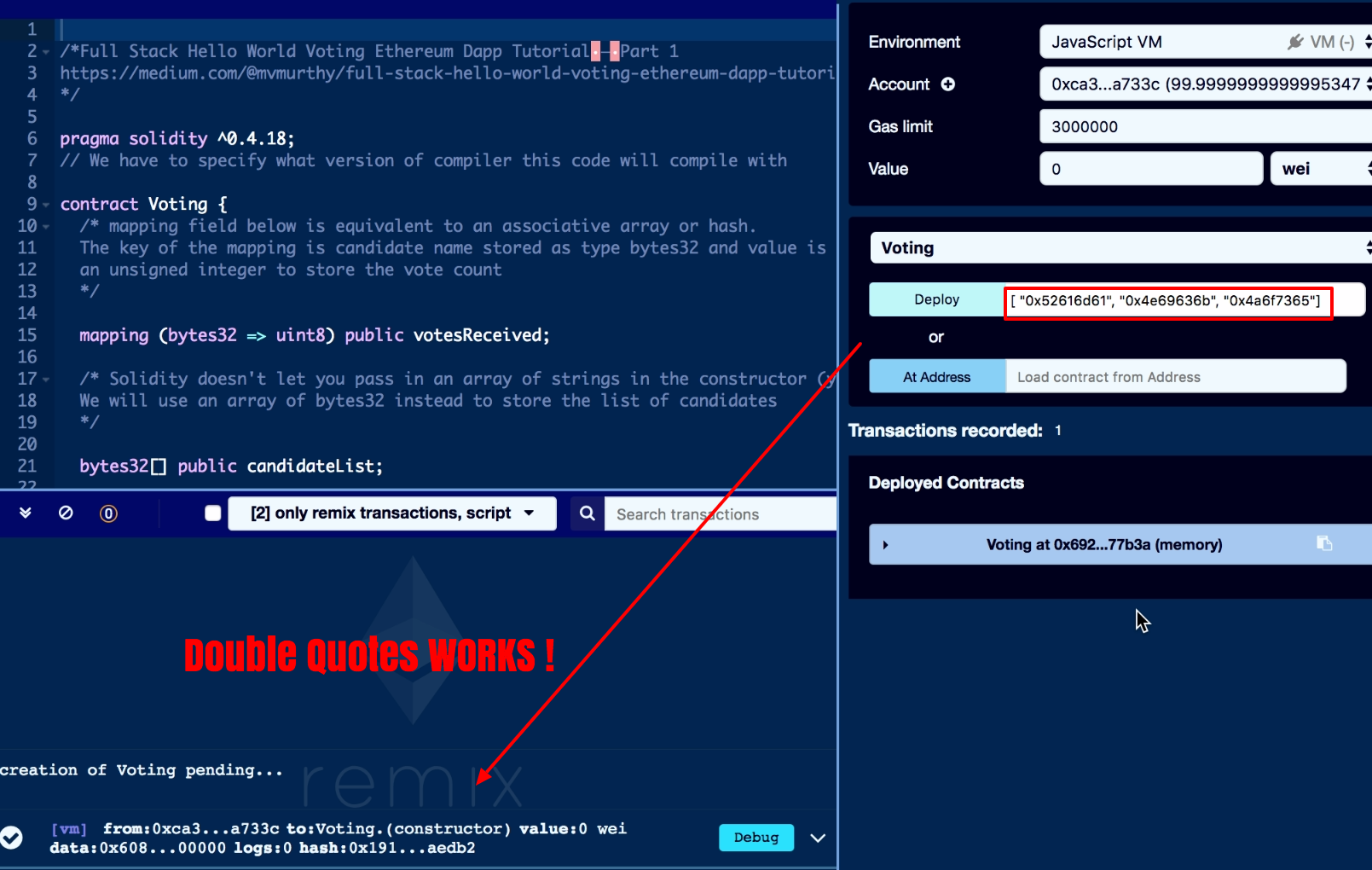 web3.utils.stringToHex() returning single quotes strings - breaks ...