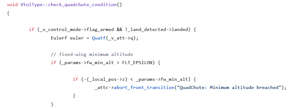 Add AGL altitude (distance sensor) for VTOL quadchute min alt · Issue ...