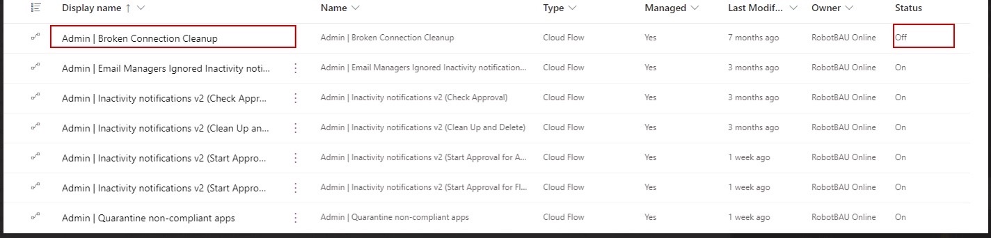 [coe Starter Kit Question] Question Related To Admin Broken Connection Cleanup · Issue 6518
