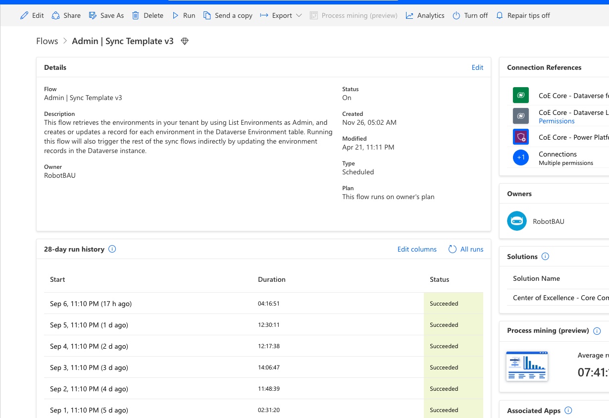 [CoE Starter Kit - BUG]Active Connectors does not show the correct usage by Apps and Flows ...