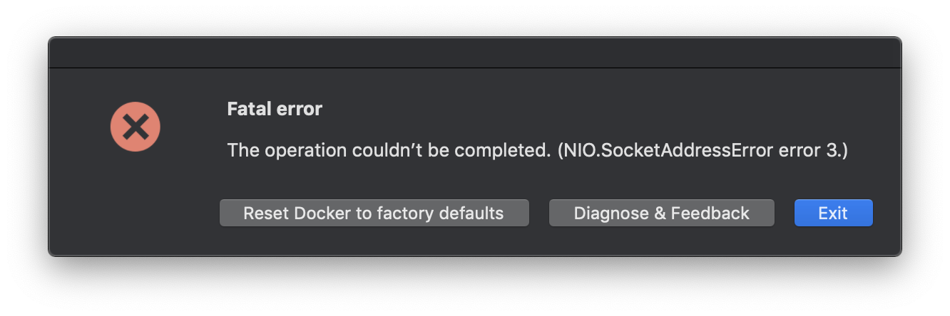 Error Starting Docker Desktop For Mac · Issue 3786 · Dockerfor Mac