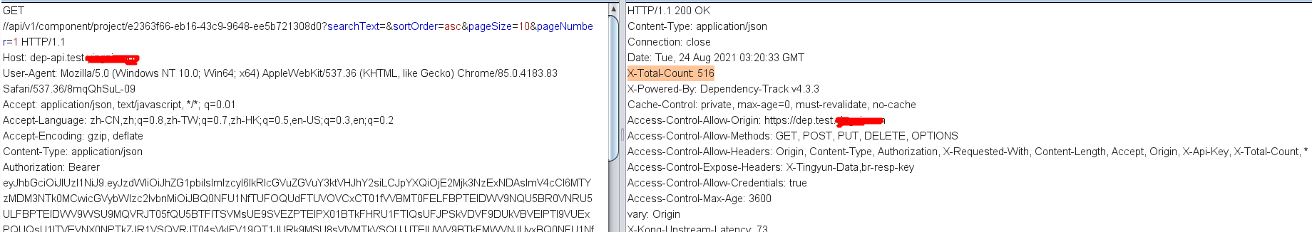 response X-Total-Count always *，Cause paging failure（Showing 1 to null ...