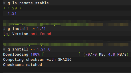 The function of golang1.20.0 version is abnormal · Issue #105 · voidint/g · GitHub