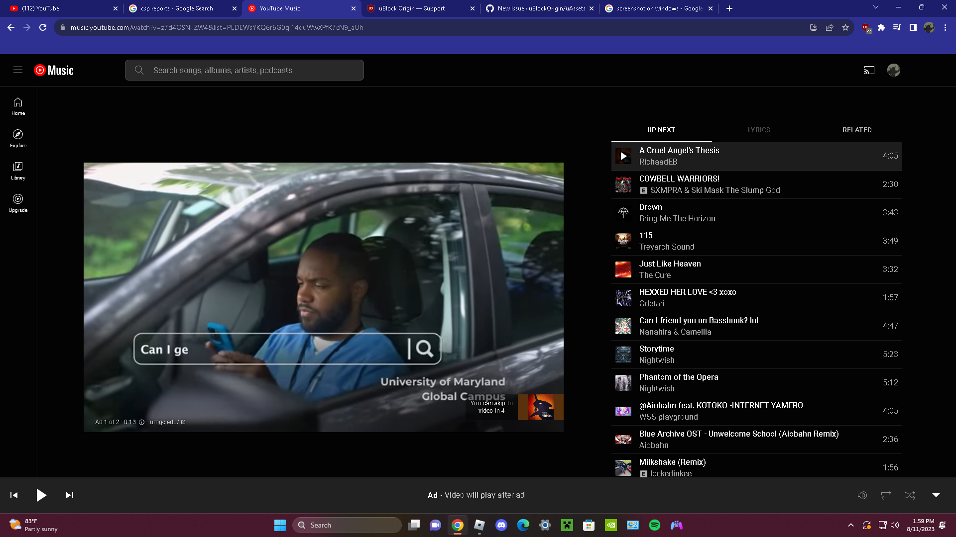 music.youtube.com: ads · Issue #19334 · uBlockOrigin/uAssets · GitHub
