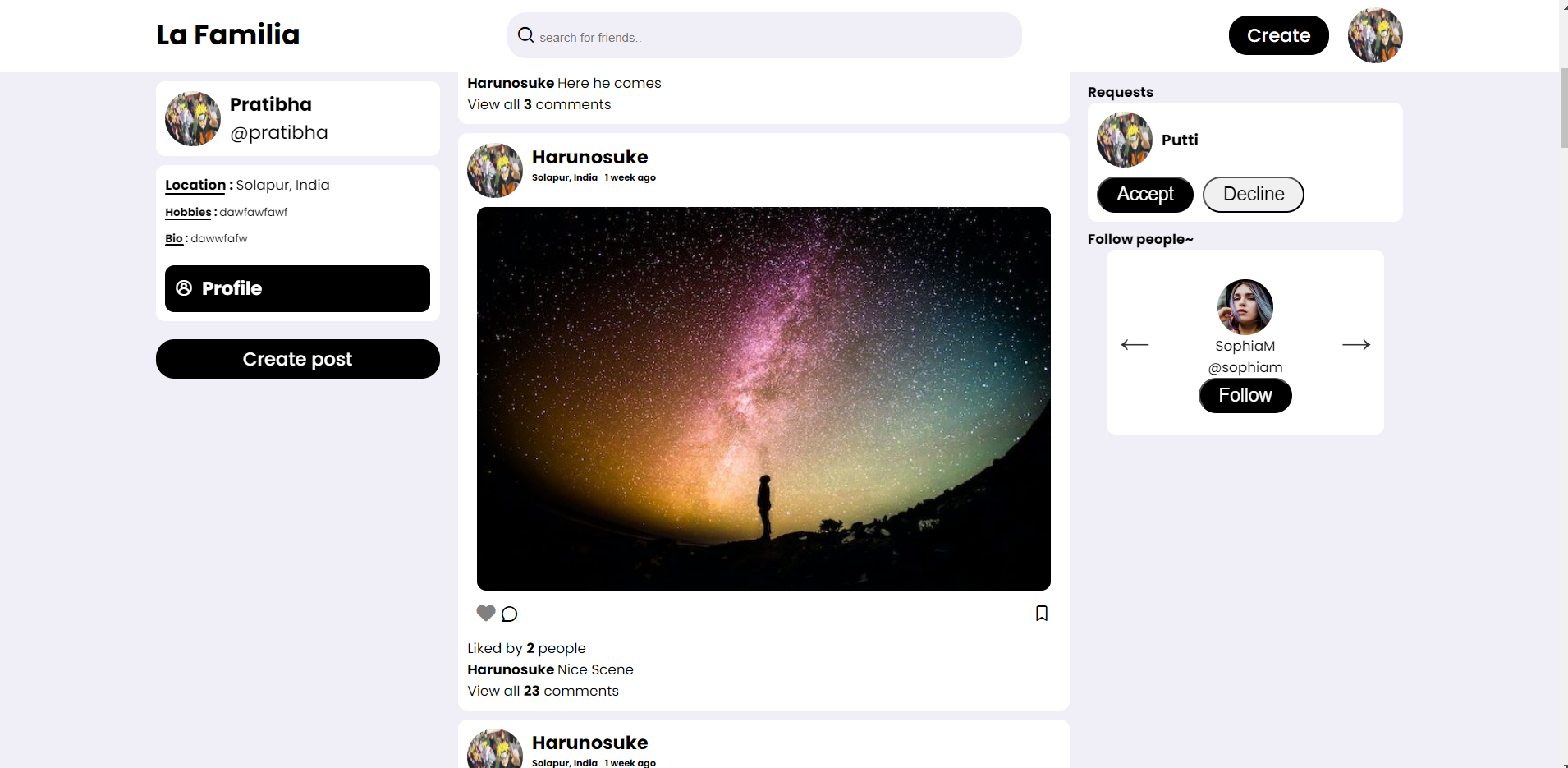 GitHub - HrushikHaru/la-familia