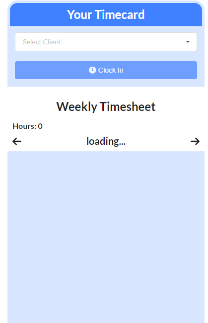 Loading state on timecard · Issue #27 · Nitely-Development/tcs-bugs · GitHub