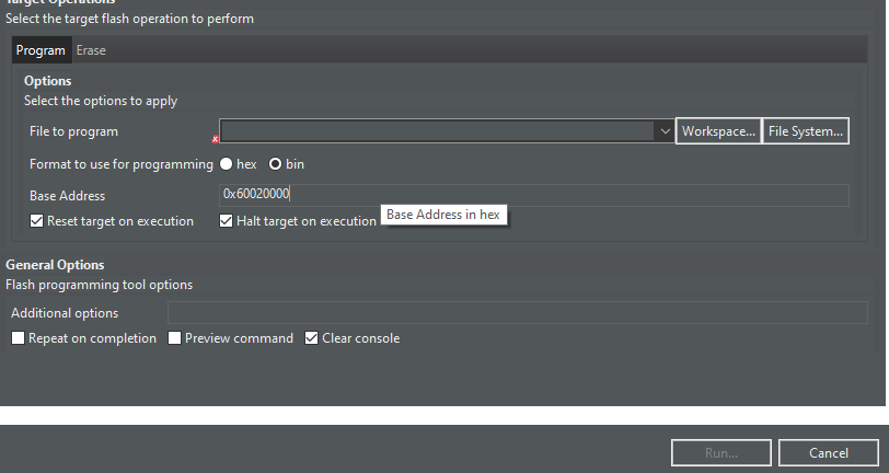 How To Define An Offset To The Base Address When Flashing My Program · Issue 652 · Marus