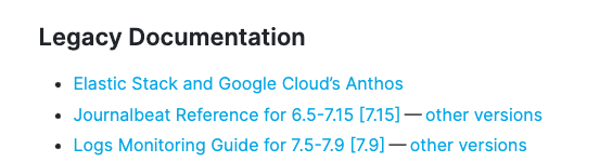[Request] Completely remove journalbeat book. · Issue #1174 · elastic/observability-docs · GitHub