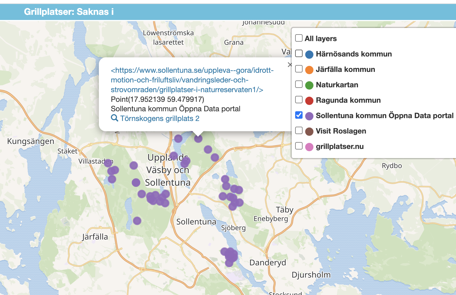 Saknas i Öppna data från kommun eller annan aktör · Issue #30 · dpriskorn/svenska-grillplatser ...