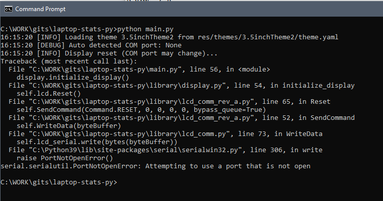 COM port auto-discovery sometimes fails on Windows · Issue #45 · mathoudebine/turing-smart ...