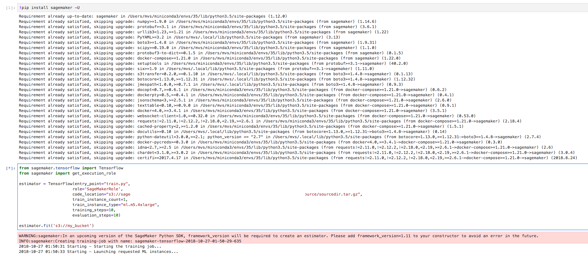 Attributeerror In Sagemaker Console · Issue 445 · Awssagemaker Python Sdk · Github 7802