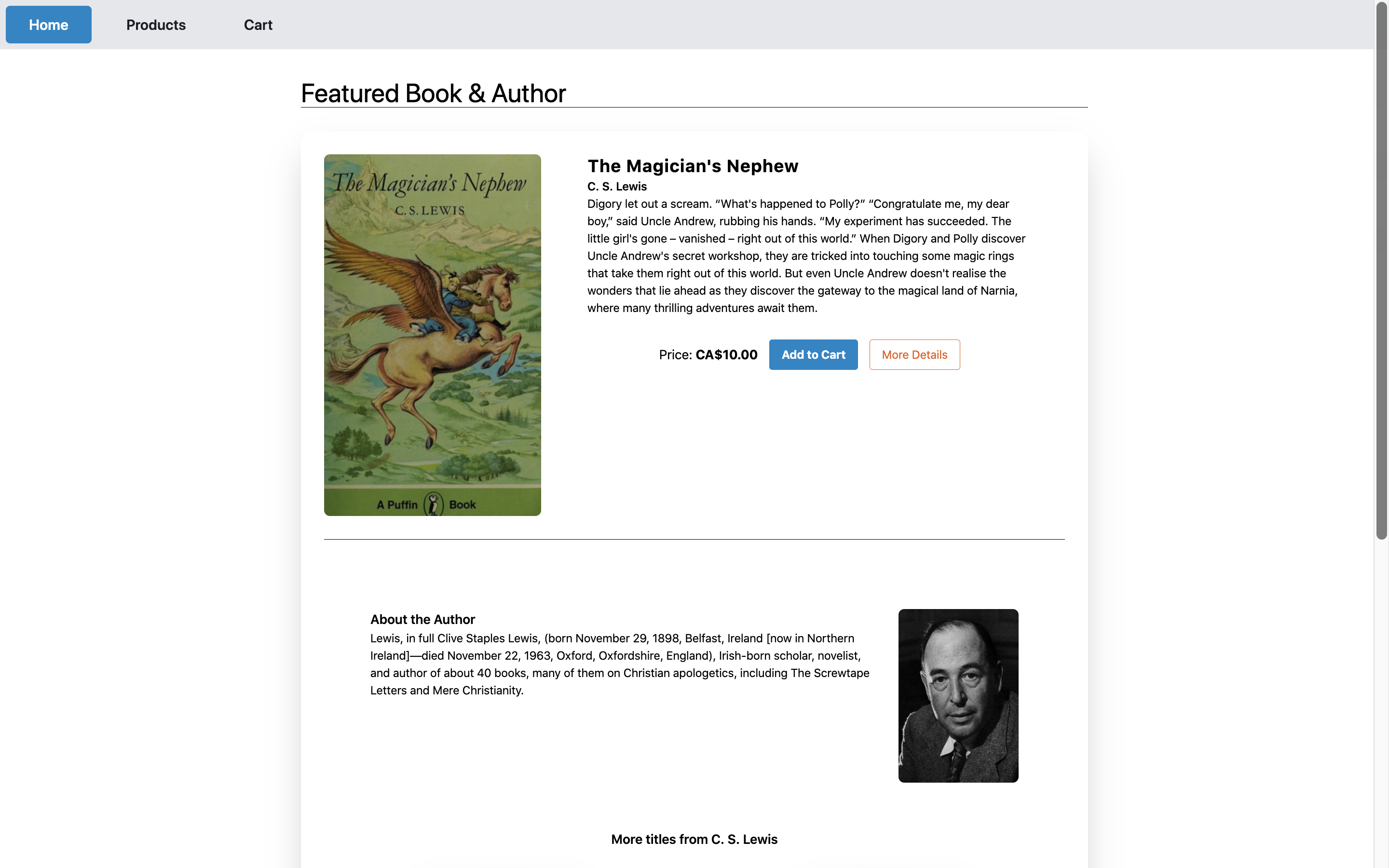 GitHub - dericf/ecommerce-bookstore