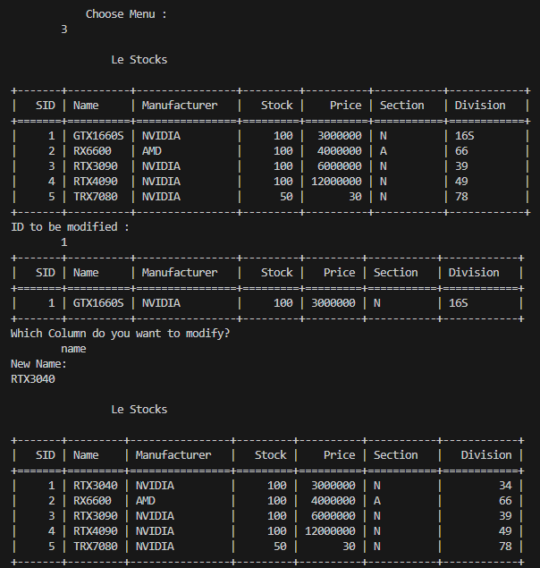 GitHub - nneguita/WarehousePython: Warehouse Menu that uses CRUD ...