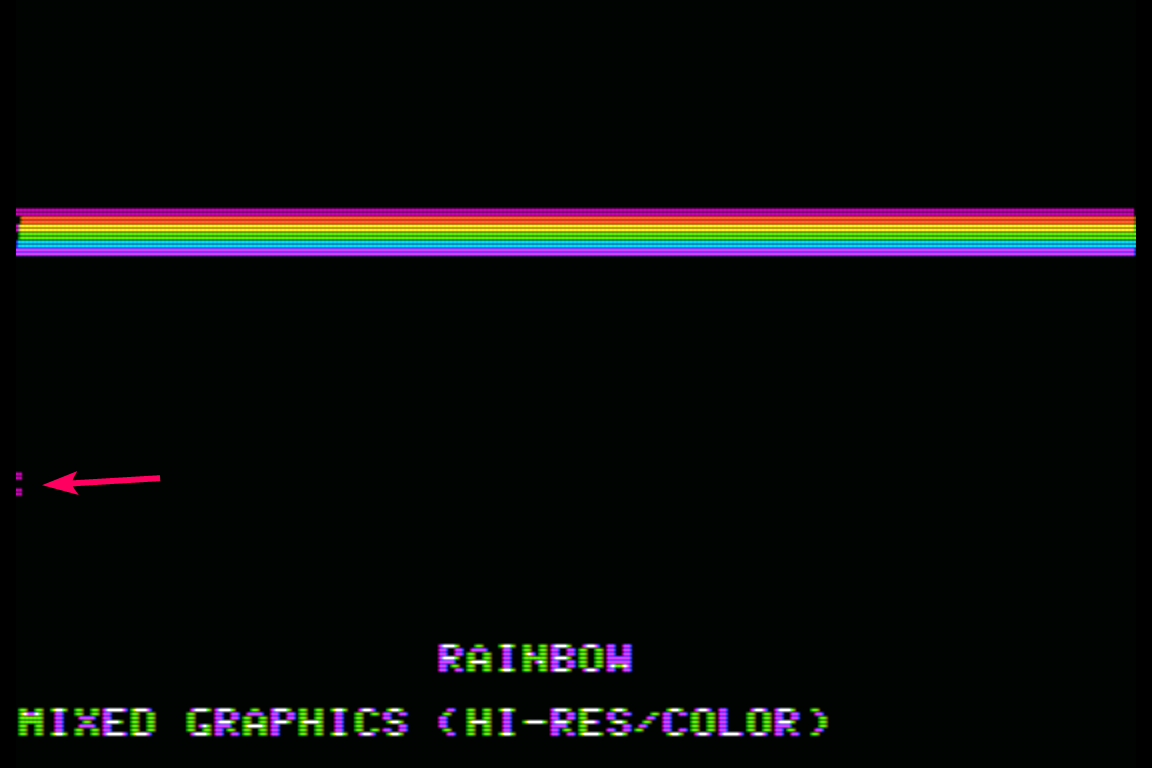 Video mode: Color (PAL Monitor) rendering bottom TEXT lines for Rainbow · Issue #1131 · AppleWin ...