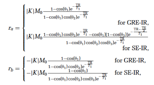 Complete/explicit analytical simulations of IR signal · Issue #245 · qMRLab/qMRLab · GitHub