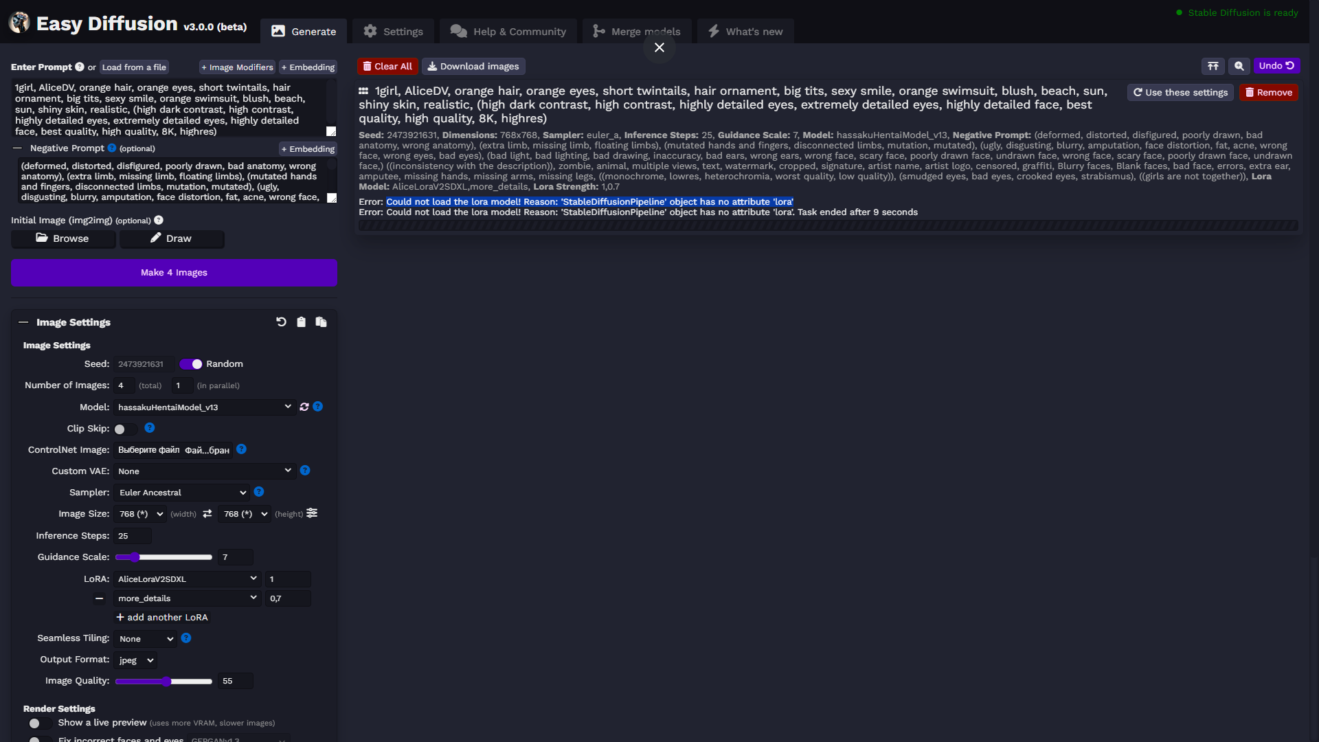 Help me pls. I have problem with EasyDiffusion · Issue #1495 ...