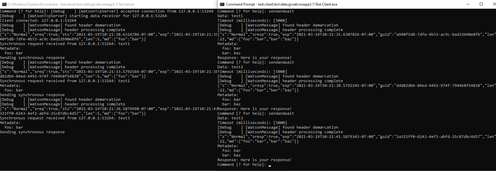 SendAndWait works only the first time · Issue #128 · dotnet/WatsonTcp · GitHub