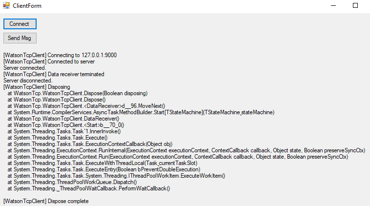 In this project the client will connect but then is immediately disconnected · Issue #62 ...