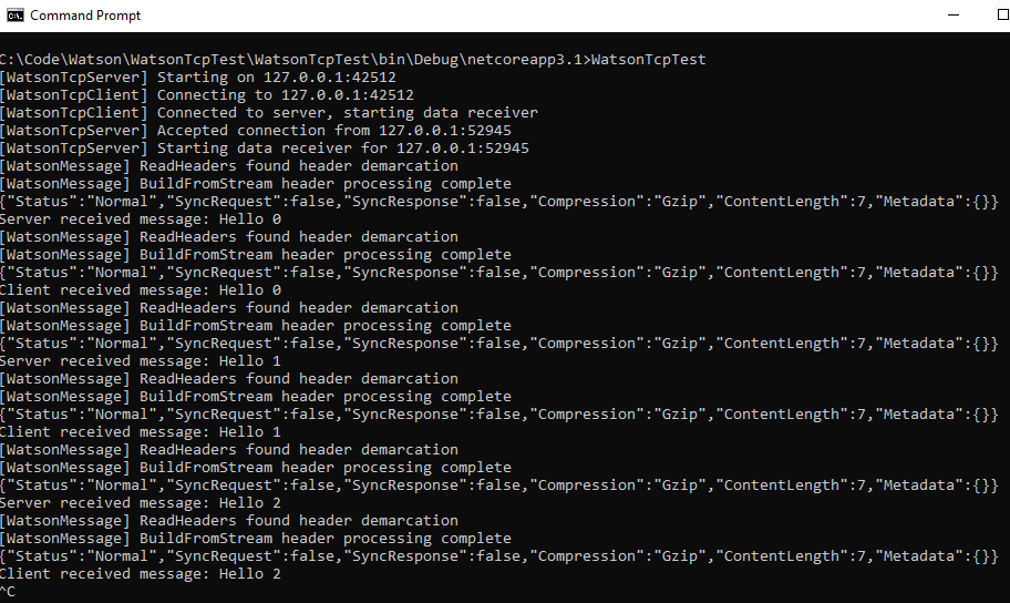 Compression issues (was GZip compression doesn't seem to work with SendAndWait) · Issue #85 ...