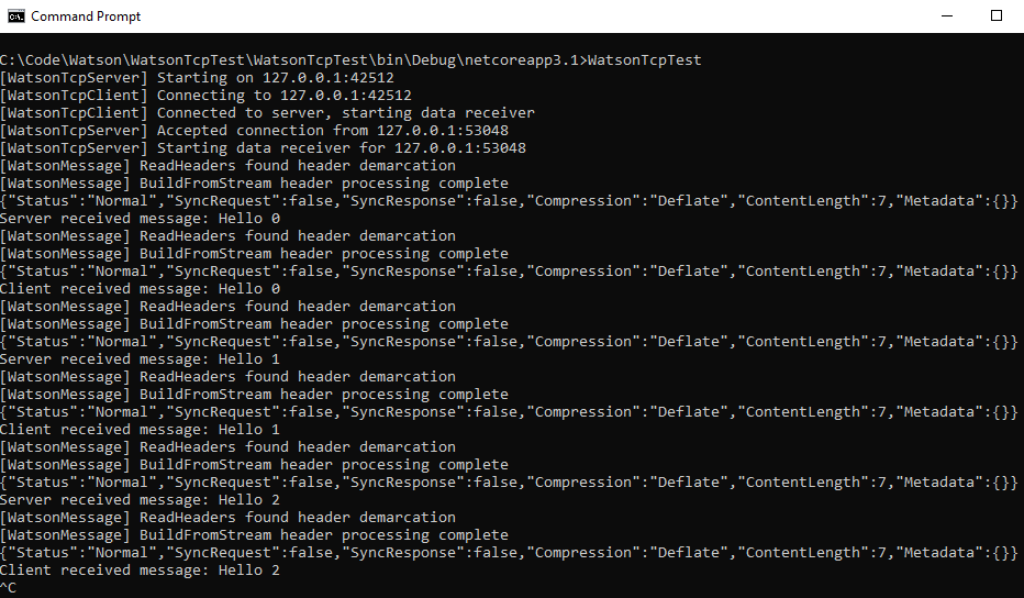 Compression issues (was GZip compression doesn't seem to work with SendAndWait) · Issue #85 ...