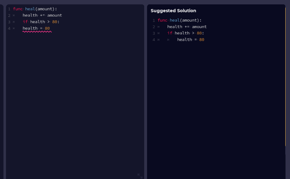 lesson 13 if not working correctly · Issue #848 · GDQuest/learn-gdscript · GitHub