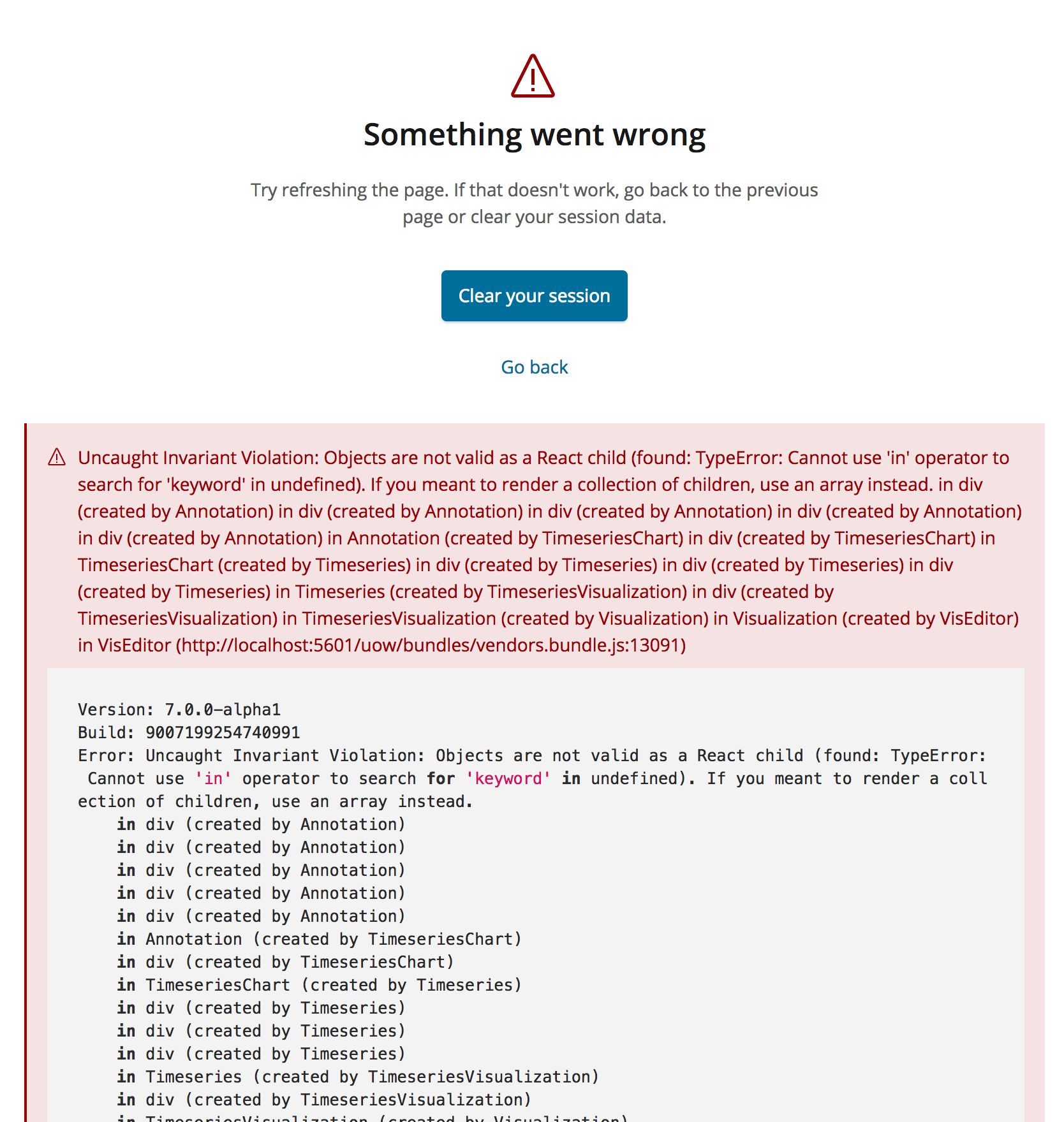 TSVB browser crash when using .keyword field on annotation row template · Issue #25048 · elastic ...