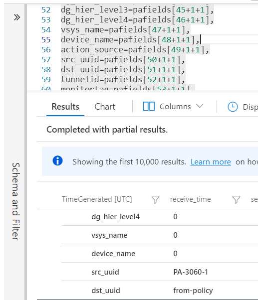Missing Columns From Query · Issue 1100 · Azureazure Sentinel · Github