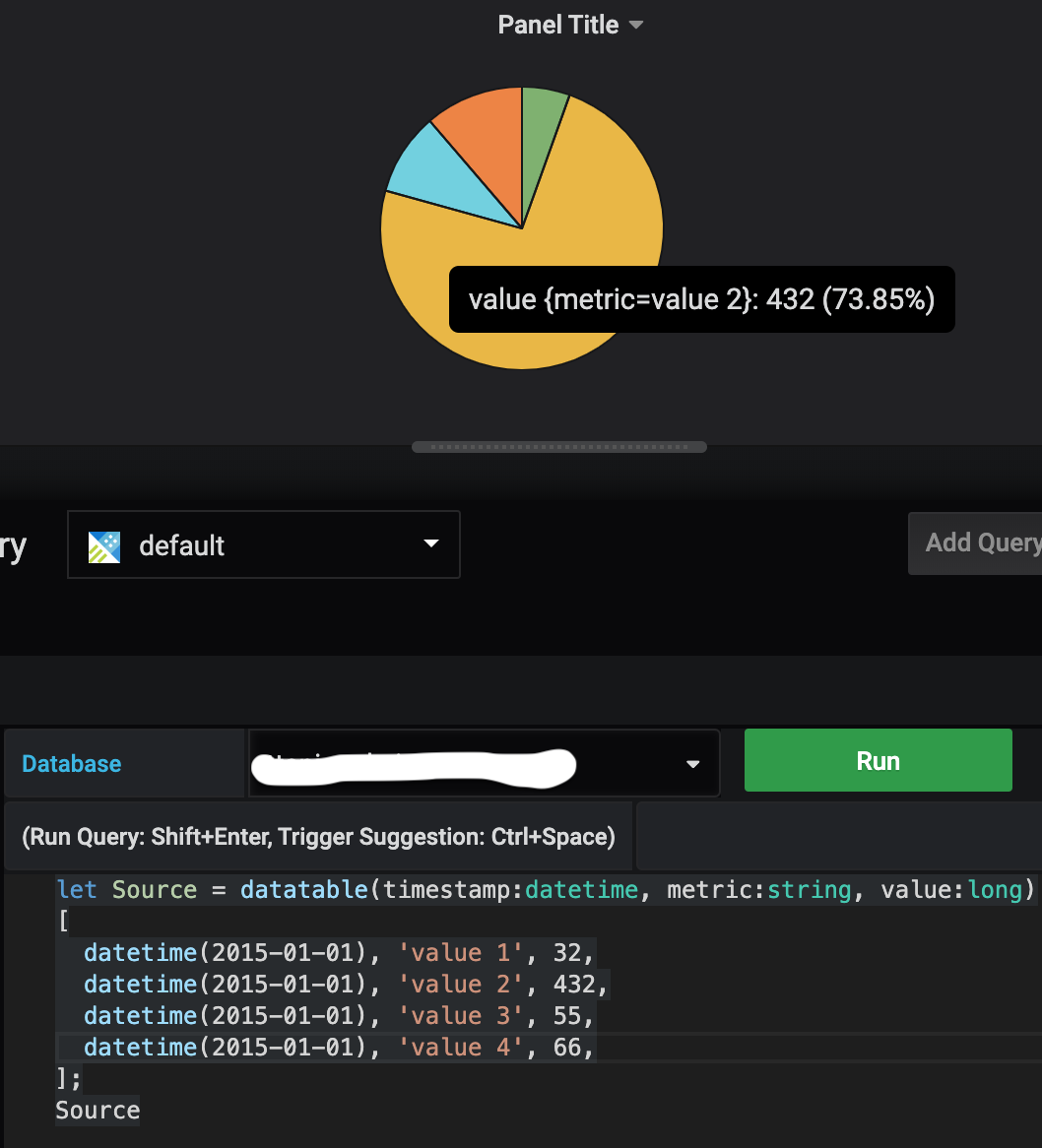 Pie Chart Issues Issue 30 Grafana azure data explorer datasource GitHub